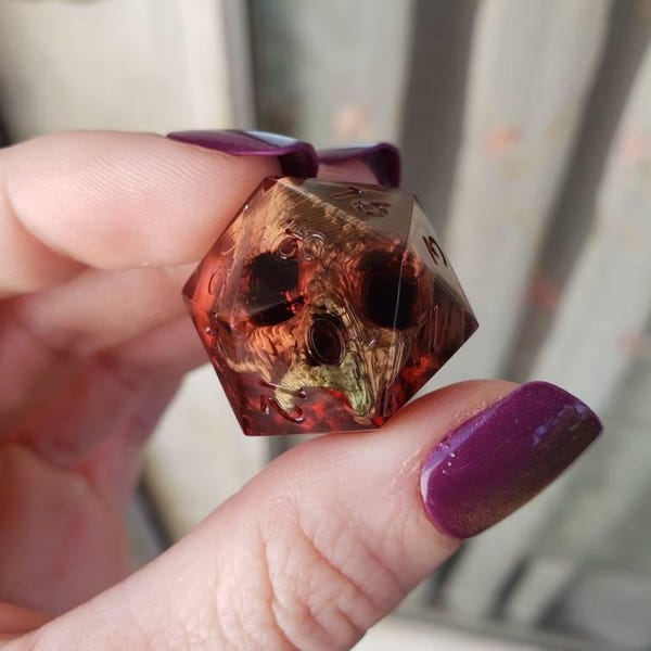 Dice Set Skull Sharp Edge, D&D Dice Set for Dungeons and Dragons D and ...