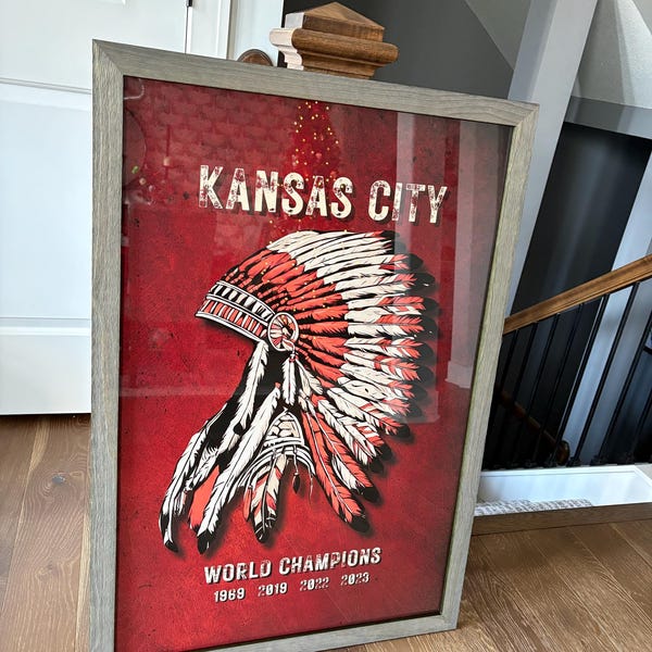 Travel Poster of Kansas City Landmarks Gift for Home Art Print Vintage ...