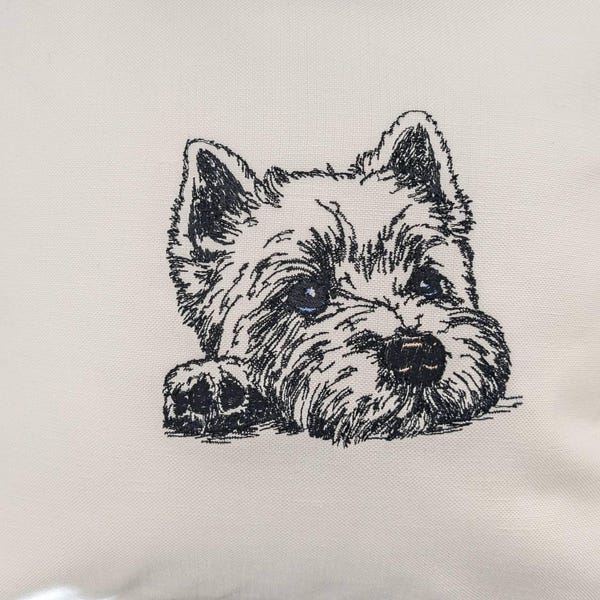 Embroidery File Australian Shepherd "rambo" Dog Realistic Commercial ...