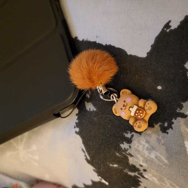 Handmade Cow and Milk Bottle Keychain Calf, Strawberry, Milkshake ...