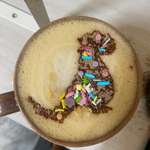 Cat Themed Coffee Dusting Stencils - Etsy