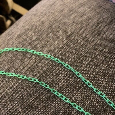 Plastic Chain 7mm Delicate Mint Green Plastic Chain 55 Inches or 140 Cm ...