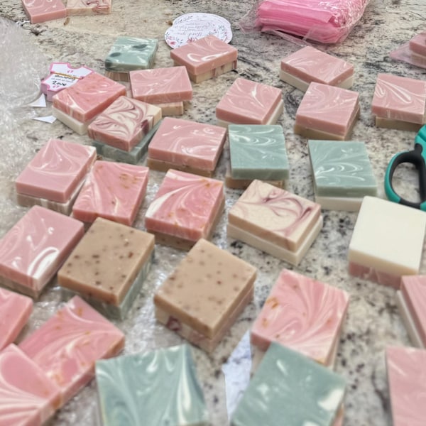 1000 Wholesale Bulk Mini Soaps MADE TO ORDER Unwrapped Soap Bars ...