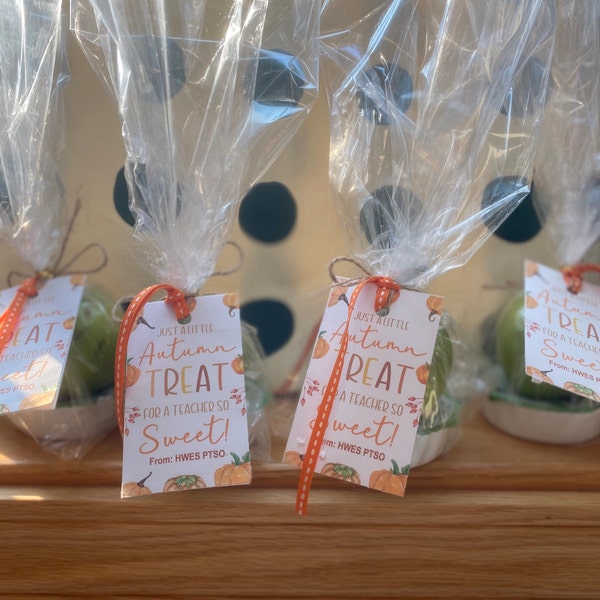 Fall Teacher Gift Tags, Autumn Teacher Treat Tags, Autumn Thanksgiving ...