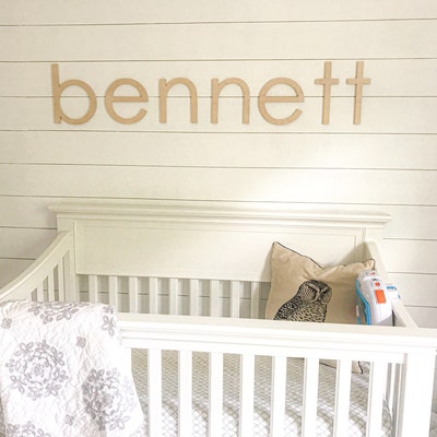 10 Nursery Wall Letters Nursery Decor Wooden Letters Wall Hanging Wall ...