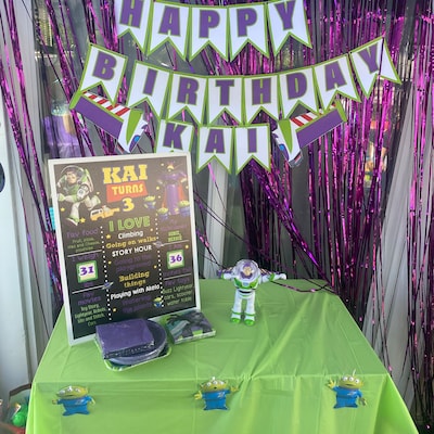 Happy Birthday Buzz Banner Printable Banner Instant Download Print-at ...