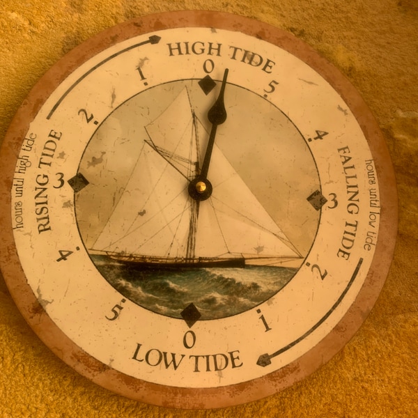 Tidal Clock- Sailboat Tide Clock - Etsy