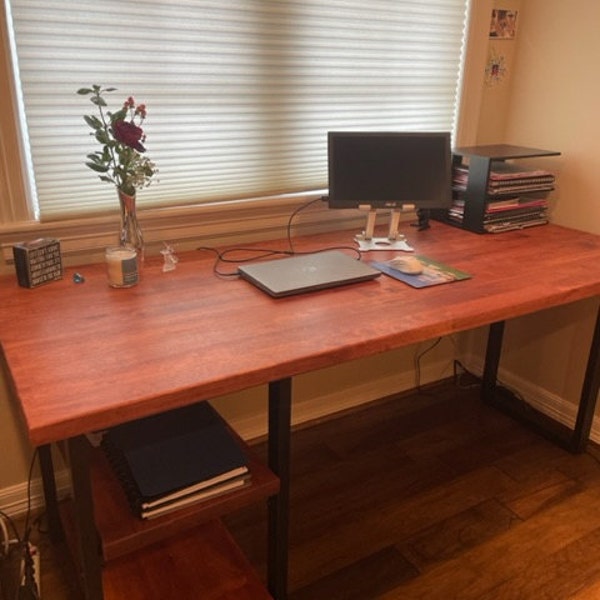 U Shaped Desk - in Oak Nut - Custom Made With Sustainable Wood. Desktop ...