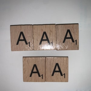 Pick and Mix Wooden Scrabble Tiles Letter With Score Marks - Etsy Canada