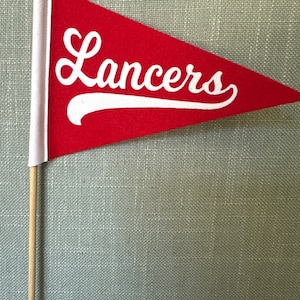 Custom Waving Hand Flag, Triangle Pennant Flag Party Favors, Solid ...