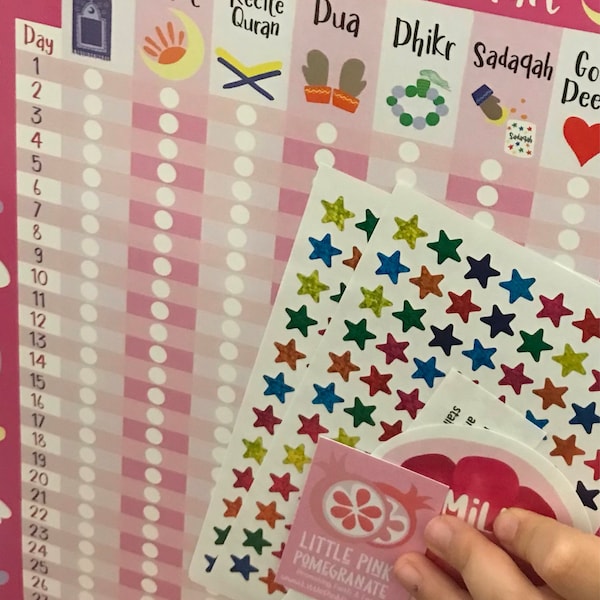 Double-sided Ramadan Ibaadah Chart - Ramadan Worship Chart - Goods ...
