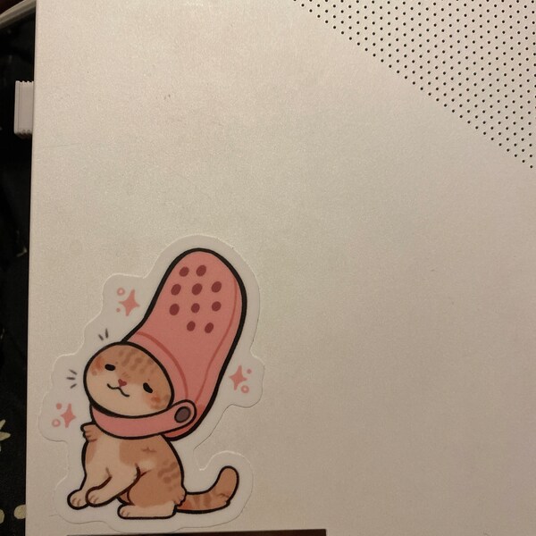 Croc King Sticker / Cat Sticker / Kitten Sticker / Cute Animal Sticker ...