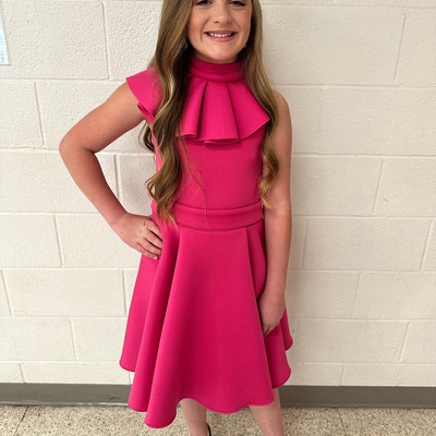 Royal Blue Interview Unique Pageant Ruffle Outfit Girls Neoprene ...