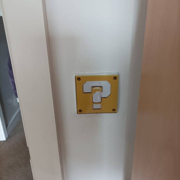 Super Mario Question Mark Box Light Switch Sticker UK - Etsy UK