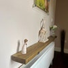 Rustic Radiator Shelf With Shelf Brackets - Etsy UK