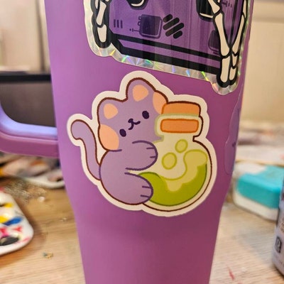 Funny Bunny Vinyl Stickers Die-cut Matte Vinyl Sticker 3 - Etsy