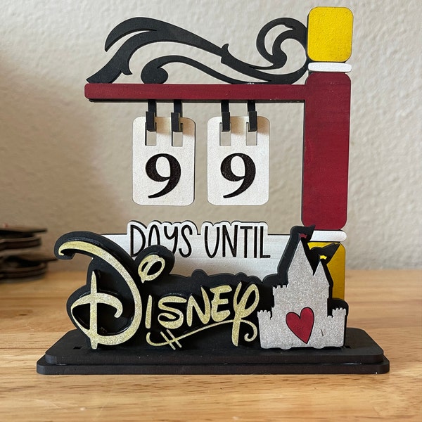 Interchangeable Countdown the Days 5" X 5" Laser File DOWNLOAD Decor ...