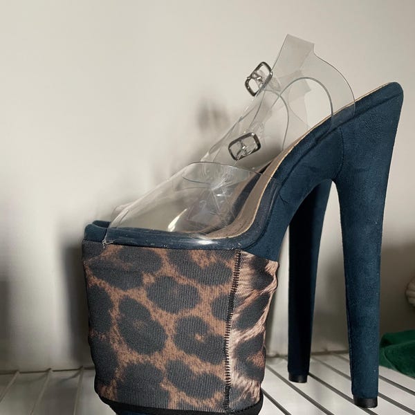 ALLEGRA PLATFORM PROTECTORS - Pleaser Pole Flow Shoe Covers Designer ...