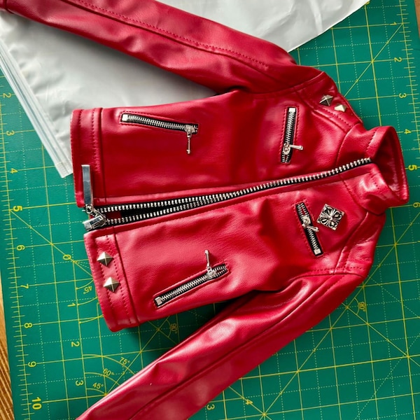 BJD HID ID75 SD17 Preorder Faux Leather Jacket/ PU Slim Pants/ Tank Top ...