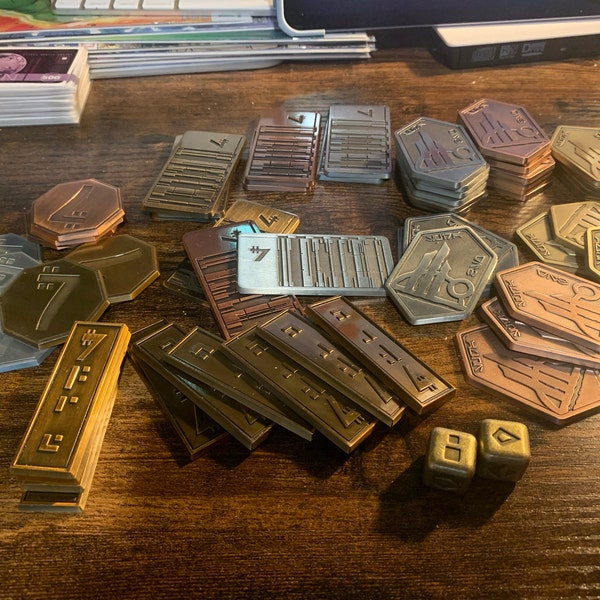 Gold Republic Credit Solid Metal | Sabacc Gaming Tokens | Star Wars ...