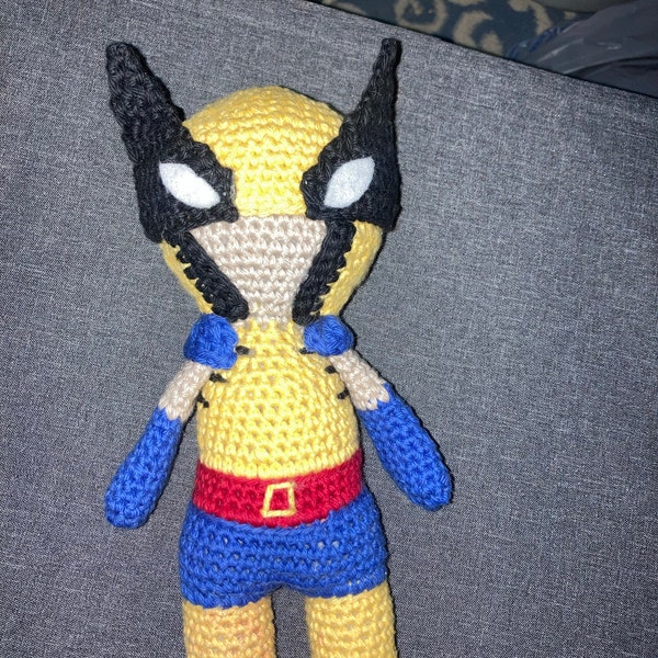 Crochet Amigurumi Pattern Wolverine X-men Logan - Etsy