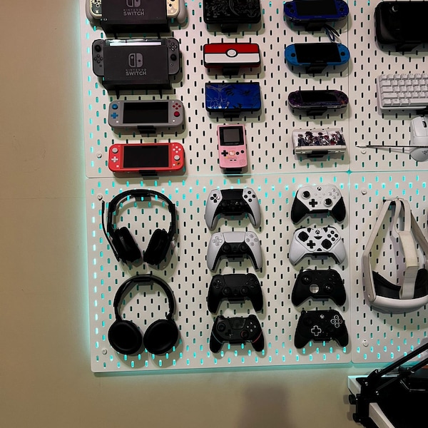Shelf for Nintendo Switch Dock for IKEA SKADIS Pegboard - Integrated ...
