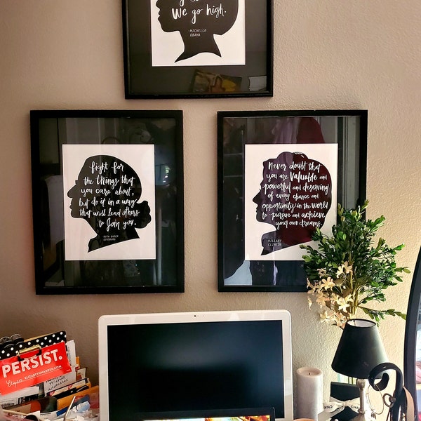 Michelle Obama Poster, Michelle Obama, When They Go Low, Motivational ...