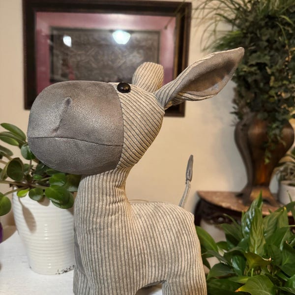 Stuffed Animal - Donkey | Burro PDF Sewing Pattern & Tutorial | Fabric ...