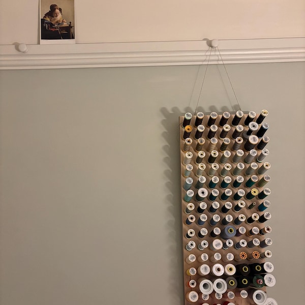 Spool Rack Thread Holder Sewing Pegboard Storage Sewing Room Organiser ...