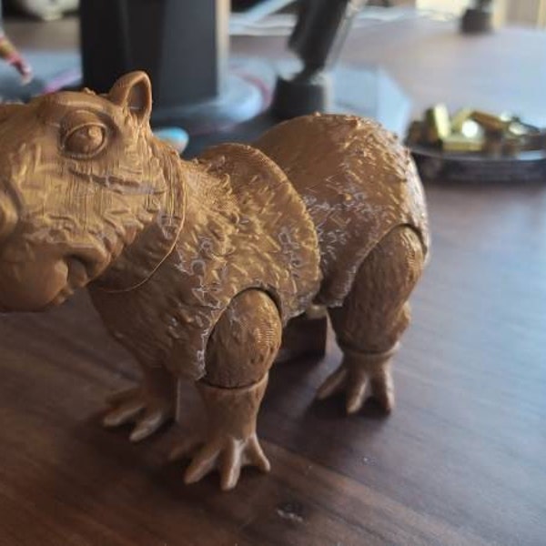 Capybara Digital .STL File for 3d Printing, Articulated Fidget Figure ...