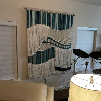 Macrame Wall Hanging, Custom Colors Size Unique Contemporary Macrame ...
