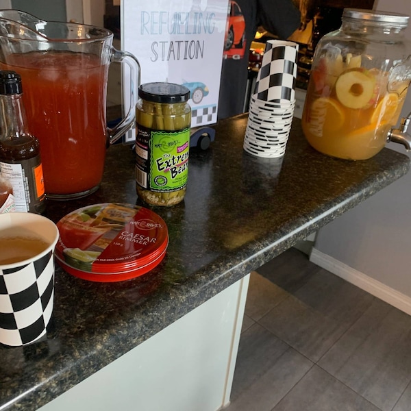 Fueling Station Party Sign Race Car 2nd Birthday Two Fast Table Sign ...