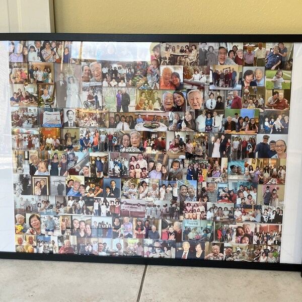 Custom Full Photo Collage , Gift for Birthday - for All Your Special ...