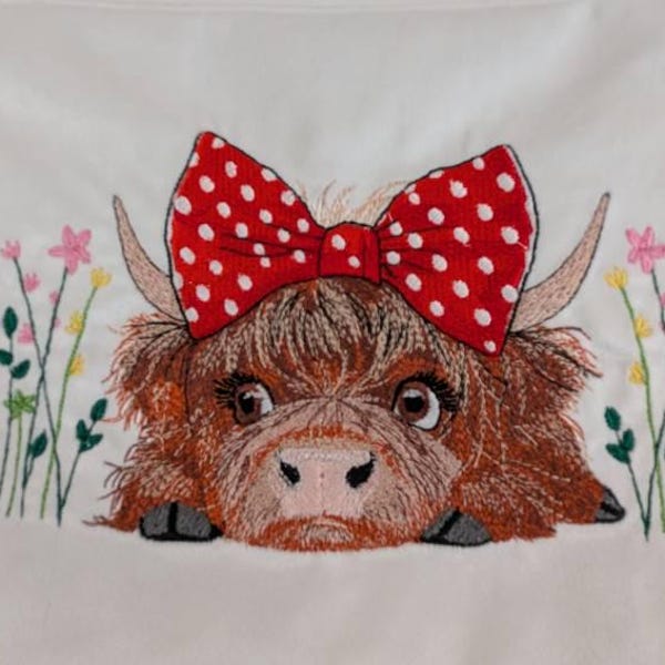 Funny Cow Embroidery Design Apparently, Dramatic Cow Embroidery File ...
