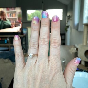 Color Me Happy Nail Wraps 100% Nail Polish Stickers Nail Strips - Etsy