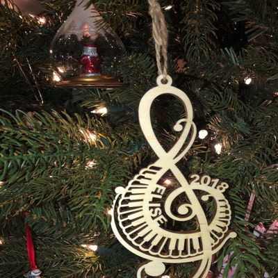 Musical Ornament, Music Note Ornament, Music Lover Ornament, Music ...