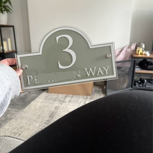 Traditional House Number Signs & Address Plaques in Sage Green - Etsy
