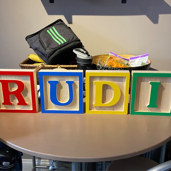 Large Wooden Letter Blocks, Large Alphabet Letter Blocks - Etsy