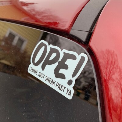 Ope Sticker, Ope Decal, Midwest Decal, Laptop Sticker, Water Bottle ...