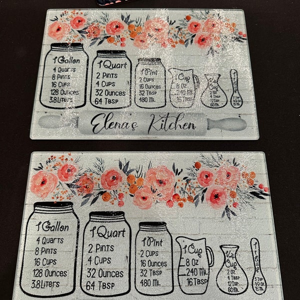 Measurement Cutting Board Design, Kitchen Sublimation Images, Rectangle ...