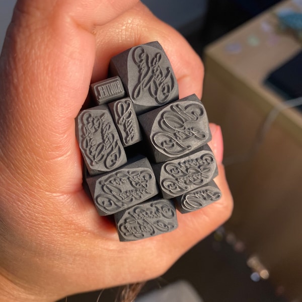 Custom Metal Stamp, Personalized Steel Punch for Jewelry, Hand Stamps ...