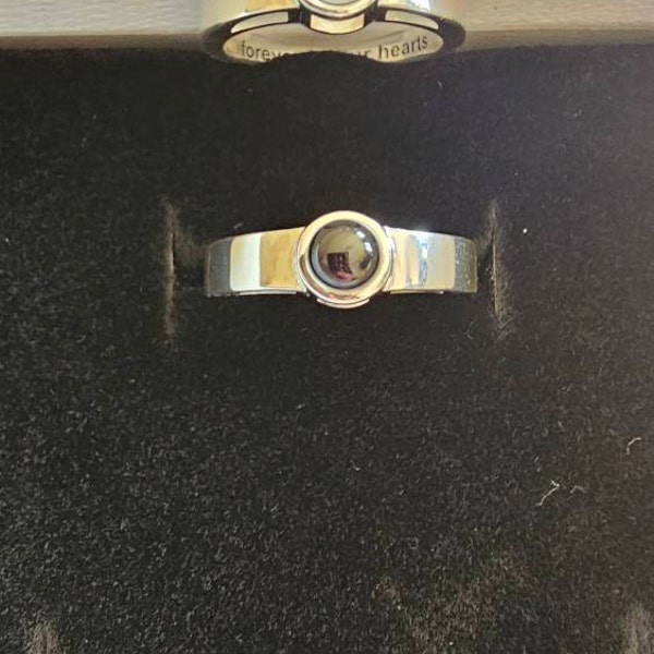 Photo Projection Ring, Couples Ring, Custom Photo Ring, Personalized ...