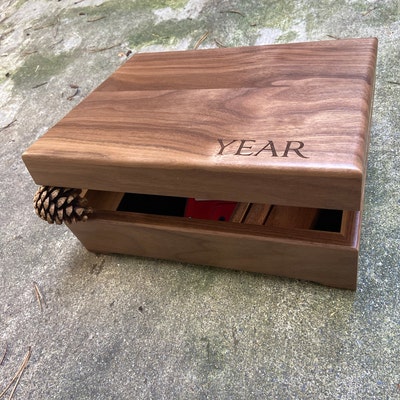 Keepsake Box Custom Engraved Wood Box Walnut Keepsake Box First ...