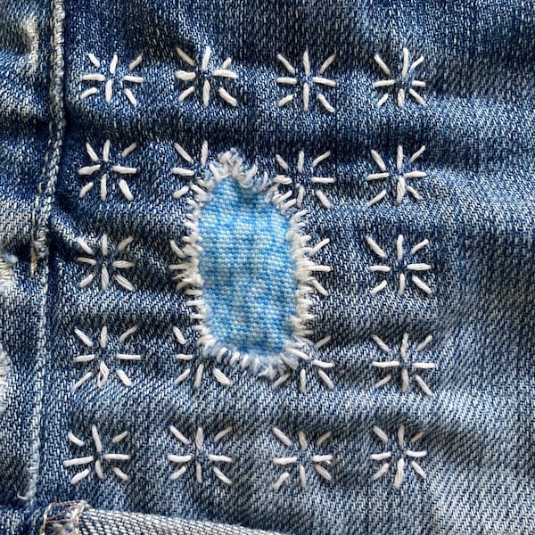 Sashiko Inspired Mending Kit Modern Visible Mending Tool Set - Etsy