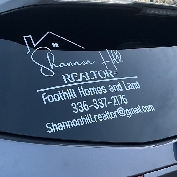 Custom Realtor Decal| REALTOR Decal | Real Estate Agent Decal | Real ...