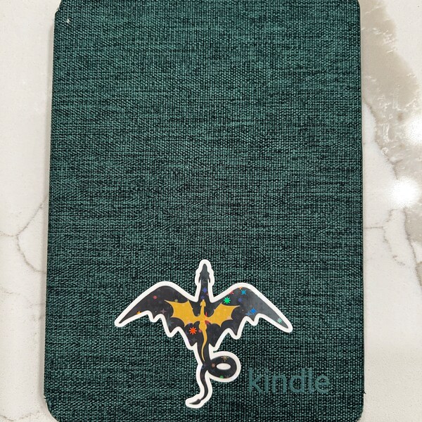 Fantasy Black and Gold Dragon Sticker Holographic / Fantasy Reader ...