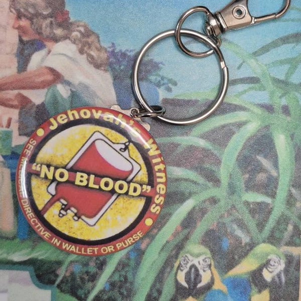 JW Gifts/jw Key Ring With Clip/'be Courageous' Floral Design/convention ...