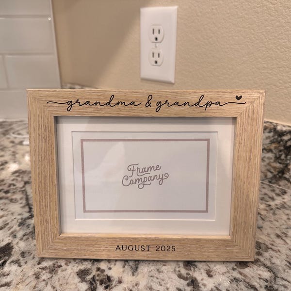 Grandson | Personalized Baby Name Picture Frame | First Grandchild ...