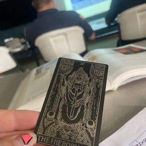 Metal Skip Cancel Undo Cards Matte Black Anodized Aluminum Laser ...