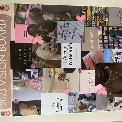 Editable 2024 Black Girl Vision Board Canva Vision Board - Etsy Canada